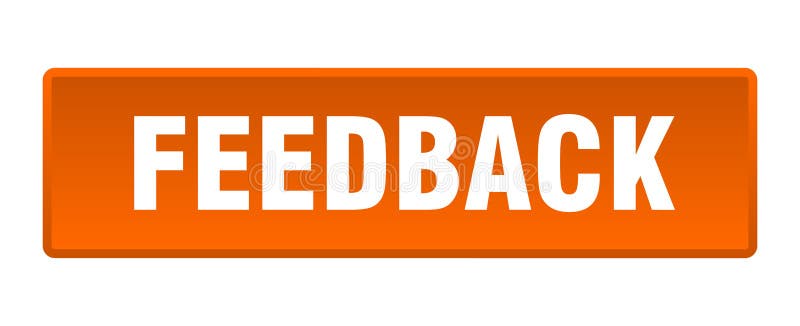 Feedback Button. Feedback Square Isolated Push Button Stock Vector ...