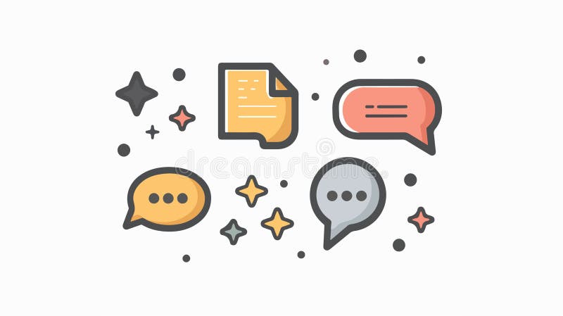 Professional Feedback Chat Icon for Communication and Business Use ...