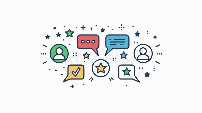 Professional Feedback Chat Icon for Communication and Business Use ...