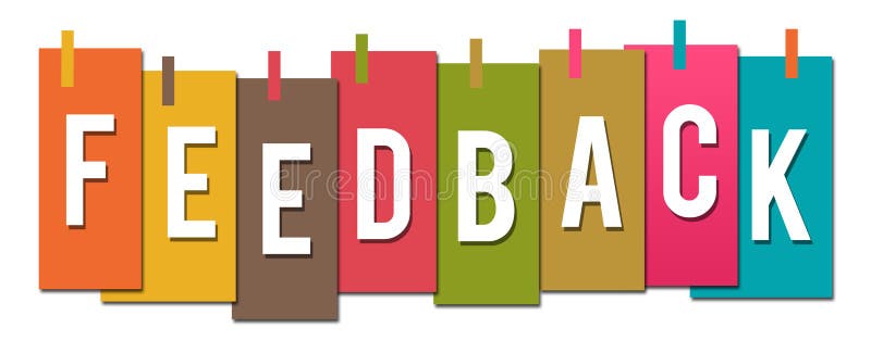 FEEDBACK Colorful Letter Collage Stock Vector - Illustration of five ...