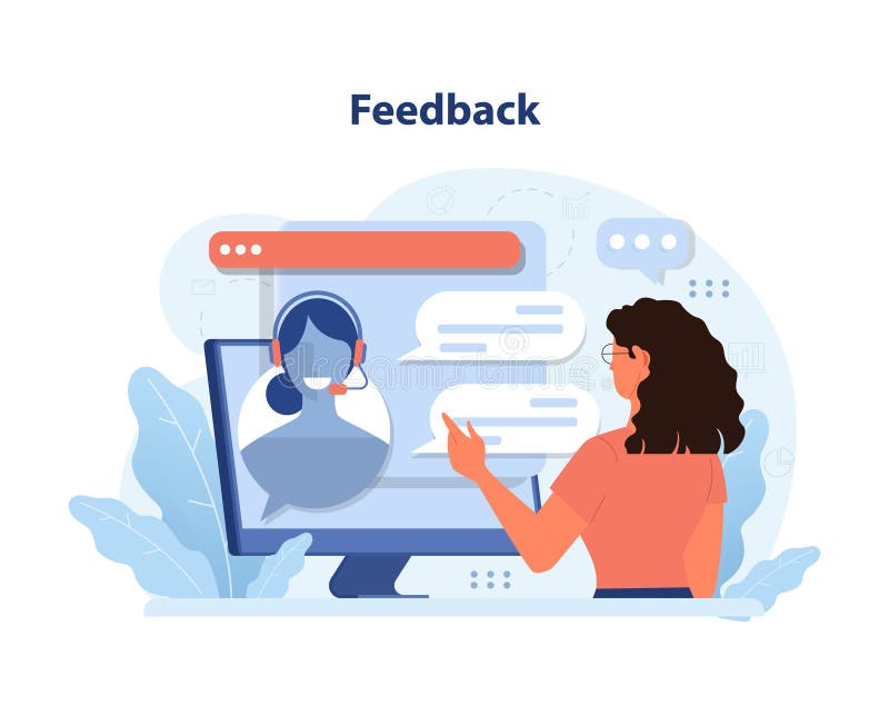 Feedback Concept. Flat Vector Illustration Stock Vector - Illustration ...