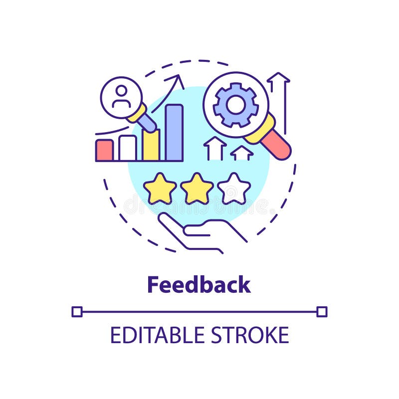 Feedback concept icon stock vector. Illustration of technique - 249446248