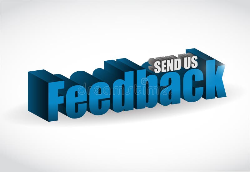 Feedback 3d Blue Sign Illustration Design Stock Illustration ...