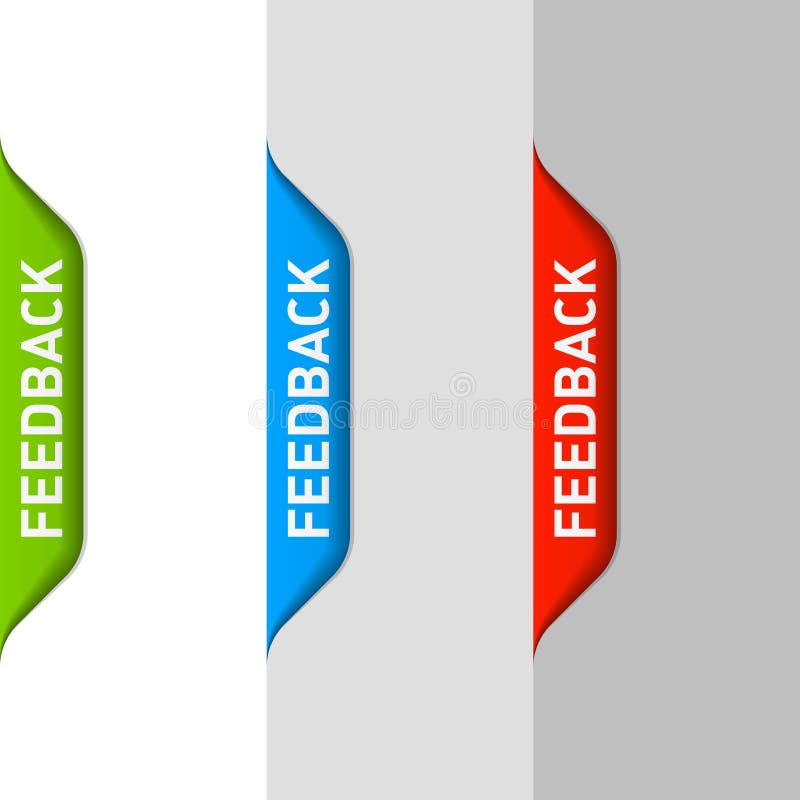 Feedback sticker stock illustration. Illustration of design - 18723587