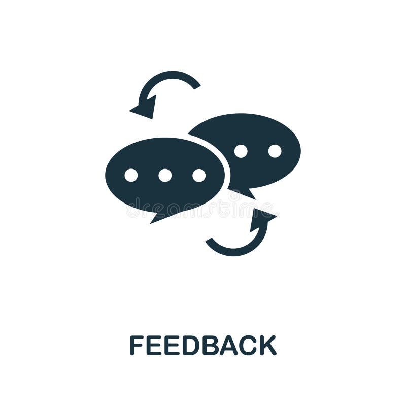 Feedback Flat Icon. Colored Sign from Leadership Collection. Creative ...