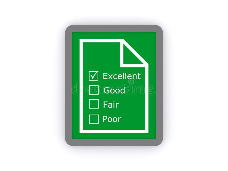 3D man with Feedback form stock illustration. Illustration of tick ...