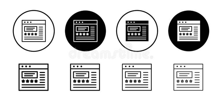 Feedback Form or Online Web Survey Form or List Icon. Digital Website ...