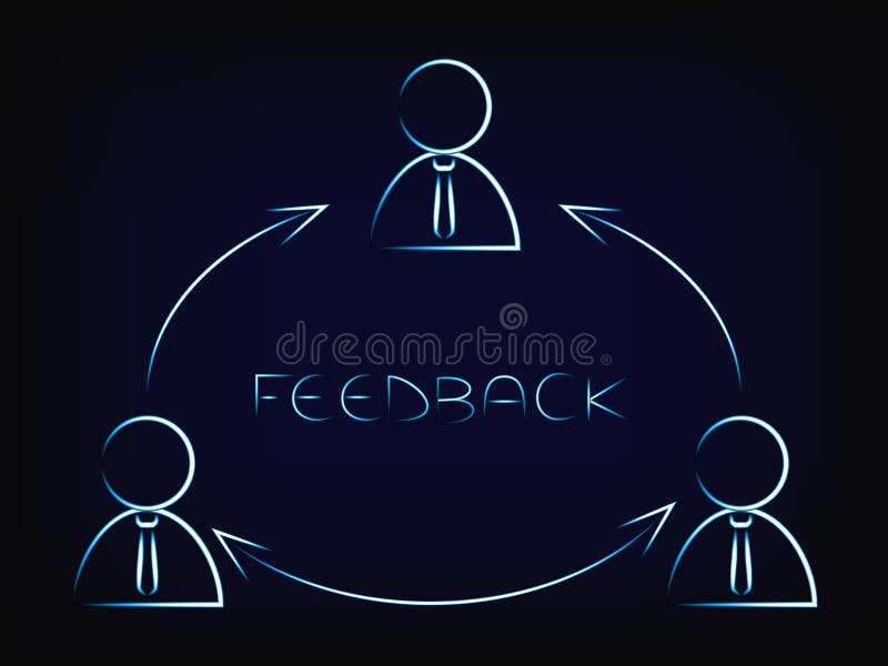 Feedback among a Group of Businessmen Stock Vector - Illustration of ...