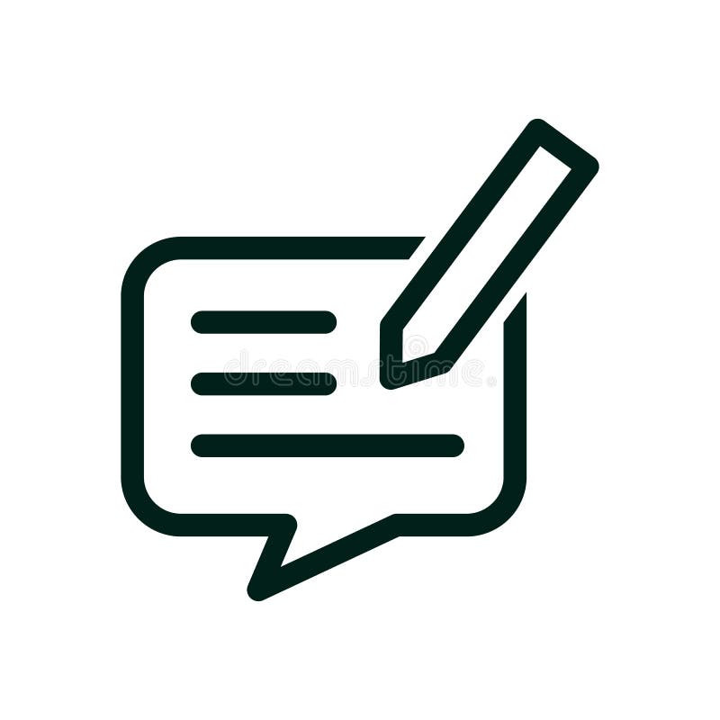 Feedback Icon Isolated on White Background from Influencer Collection ...