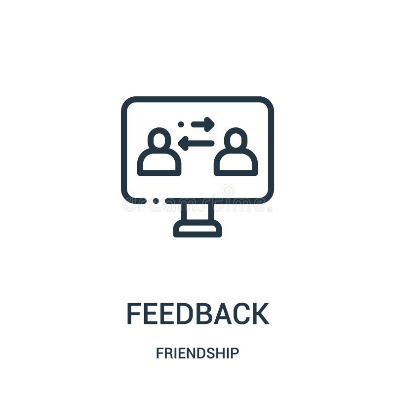 Feedback Icon Vector from Influencer Collection. Thin Line Feedback ...