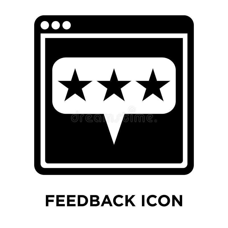 Feedback Icon Vector Isolated on White Background, Logo Concept Stock ...