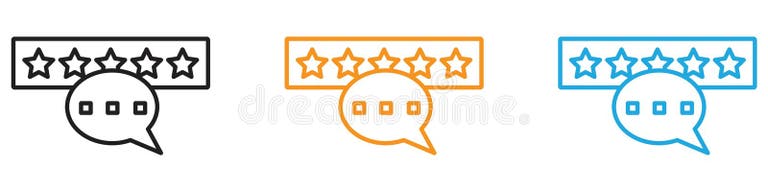 Feedback Icon Vector Logo Set Collection for Web App Ui Stock Vector ...