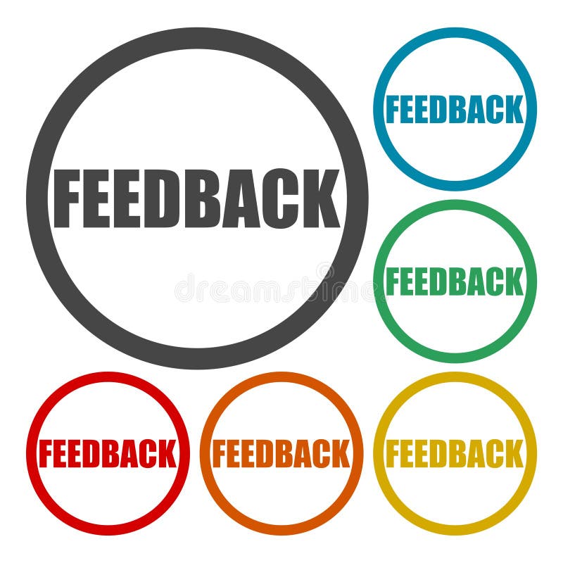 Feedback icons set stock vector. Illustration of green - 134775910