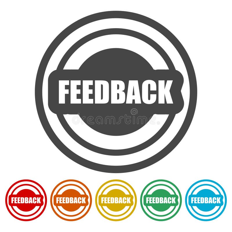 Feedback icons set stock vector. Illustration of arrow - 140681224