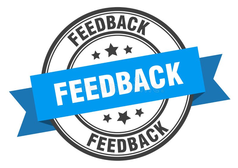 Feedback label stock vector. Illustration of feedback - 158944797