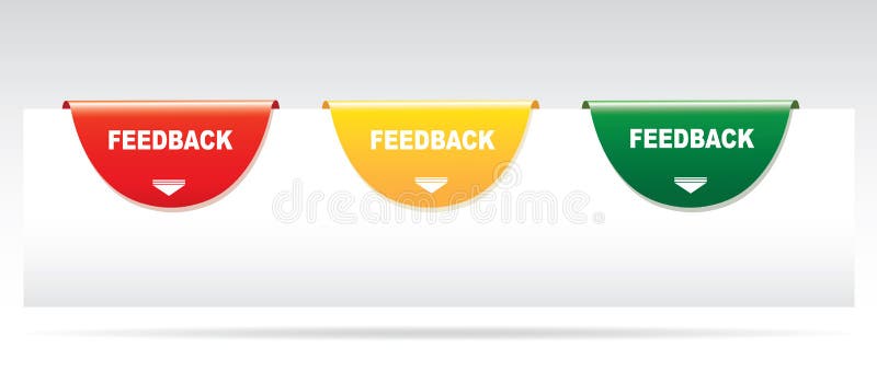 Feedback Labels and Stickers Color Set Stock Vector - Illustration of ...