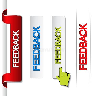 Feedback Labels, Paper Stickers Stock Vector - Illustration of button ...