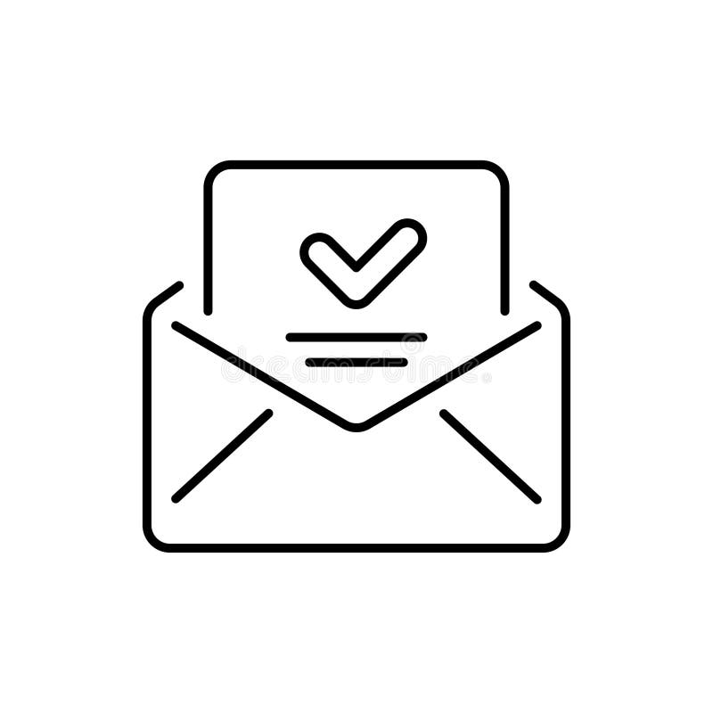 Feedback Line Icon for Effective Email Communication and Correspondence ...