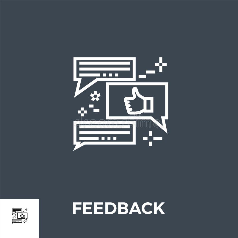 Feedback Line Icon stock vector. Illustration of pictogram - 149589628