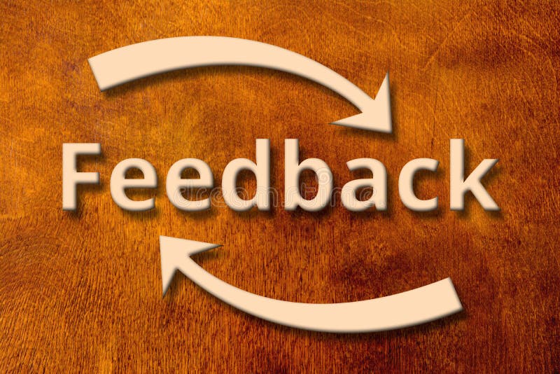 Feedback Message on a Bright Wooden Texture Stock Photo - Image of ...