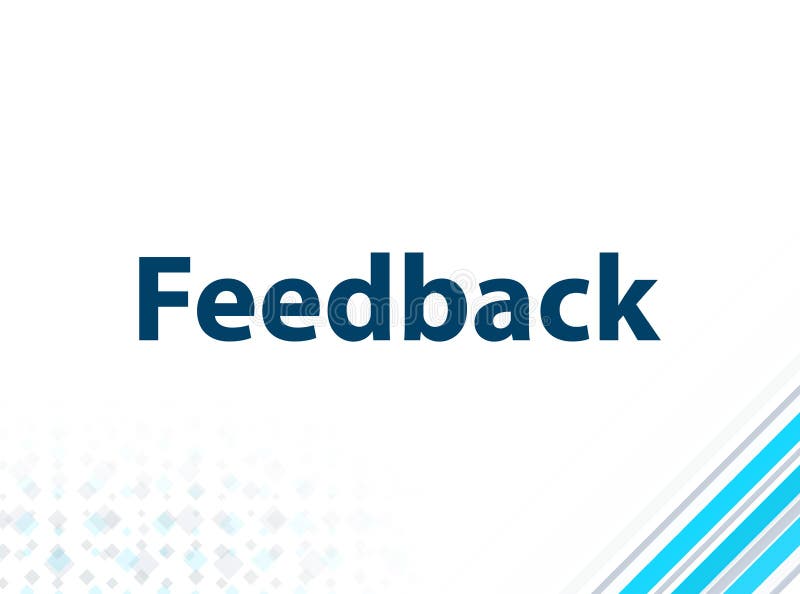 Feedback Blue Boxes Banner stock illustration. Illustration of blue ...