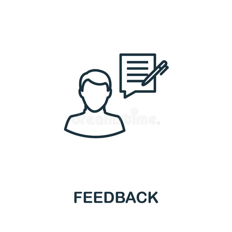 Feedback Outline Icon. Thin Line Element from Crowdfunding Icons ...
