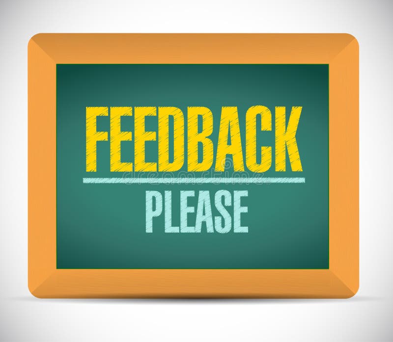 Feedback Please Sign Illustration Design Stock Illustration - Image ...