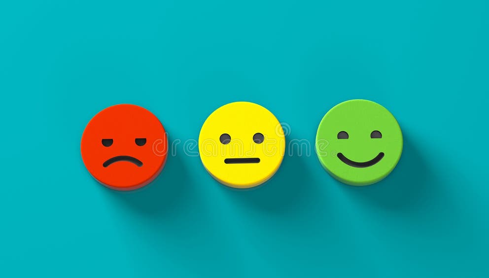 Feedback. Positive, Neutral, Negative Feedback. a Face with a Smile ...