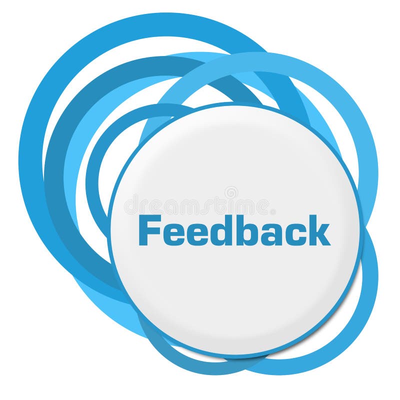 Feedback Abstract Blue Banner Stock Illustration - Illustration of ...