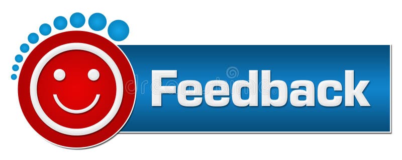 Feedback Red Blue Circular Dots Stock Illustration - Illustration of ...