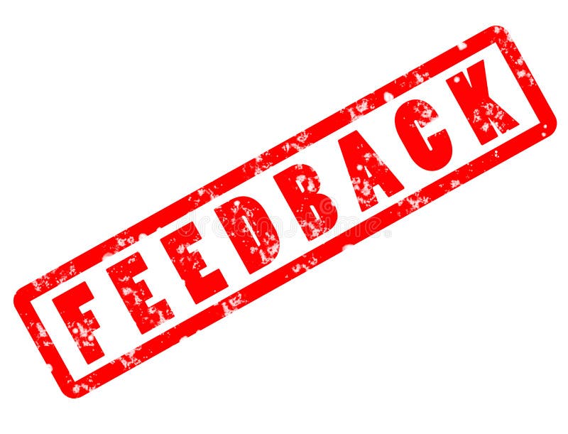Feedback Red Stamp Text On White Background. Feedback Sign. Feed Stock ...