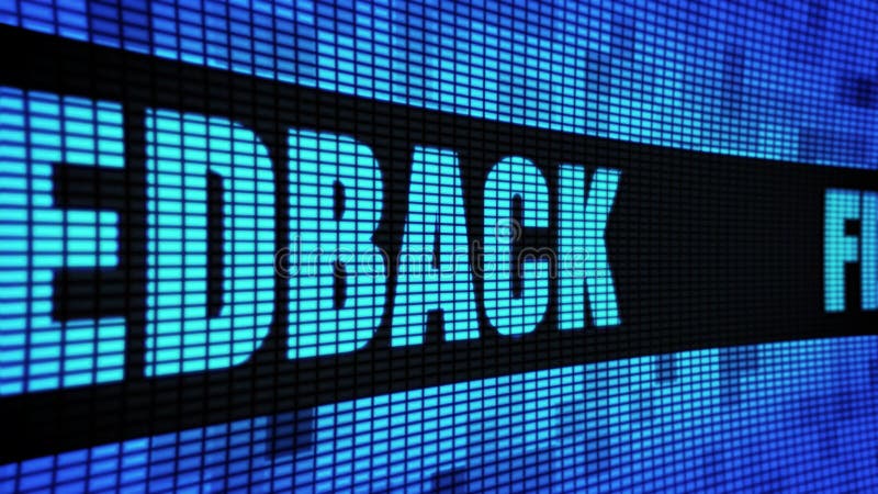 Feedback Side Text Scrolling LED Wall Pannel Display Sign Board Stock ...