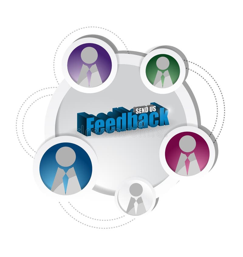 Feedback and Social Media Network Diagram. Stock Illustration ...