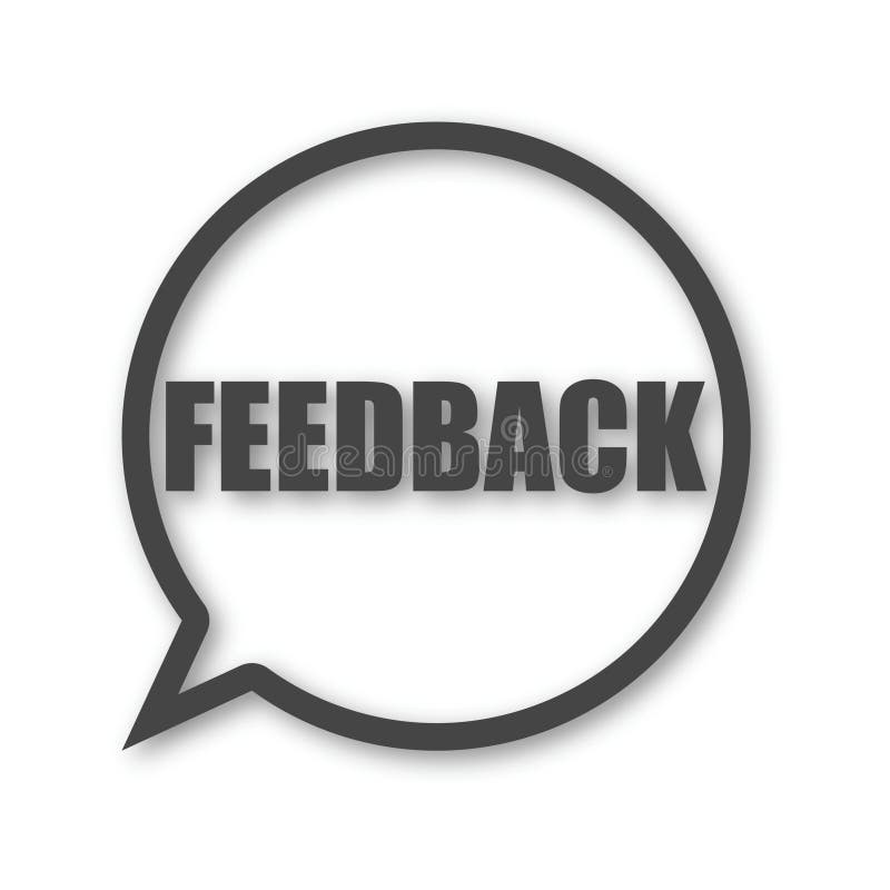 Feedback speech bubble stock vector. Illustration of business - 112290563