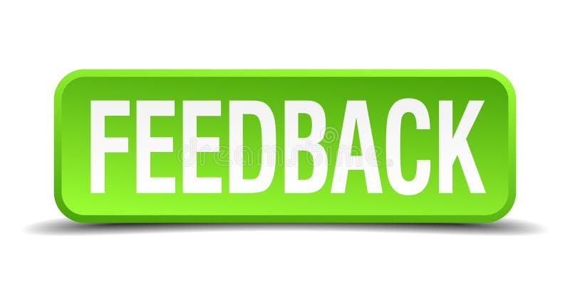 Feedback button stock vector. Illustration of white - 121127212