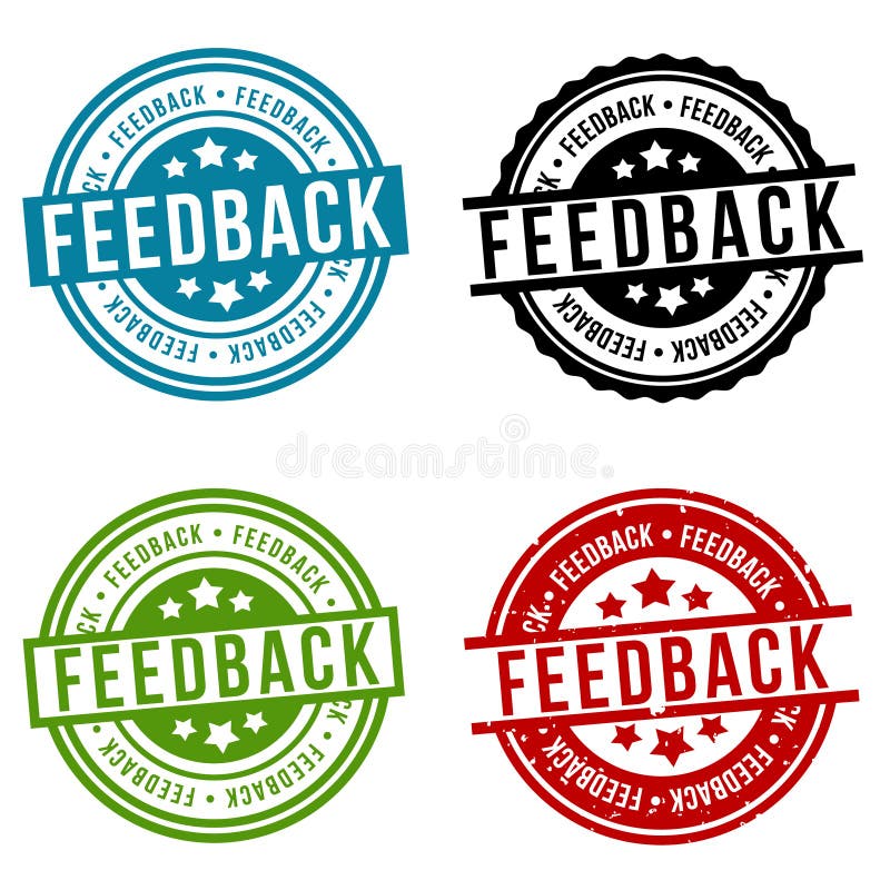 Feedback Stamp Collection. Eps10 Vector Badge Stock Vector ...