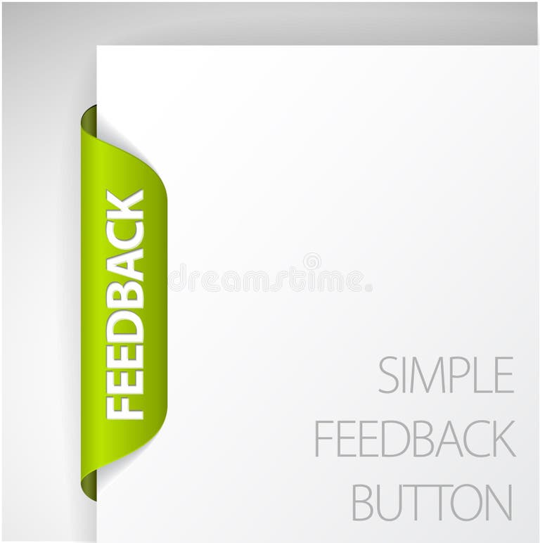 Feedback sticker stock illustration. Illustration of design - 18723587