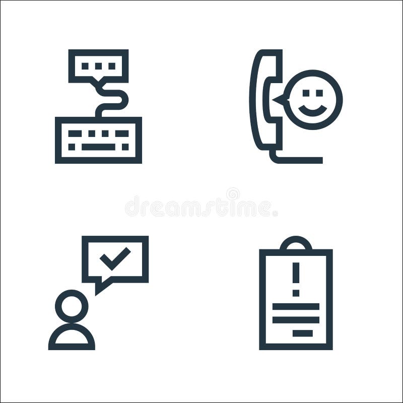 Linear Testimonial Icon from Feedback Outline Collection. Thin Line ...