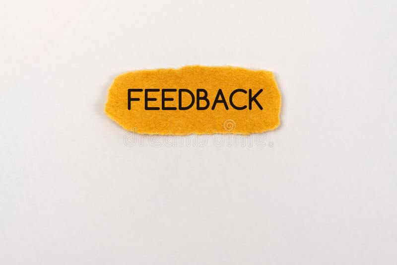 Feedback Text on Torn Paper Stock Illustration - Illustration of ...