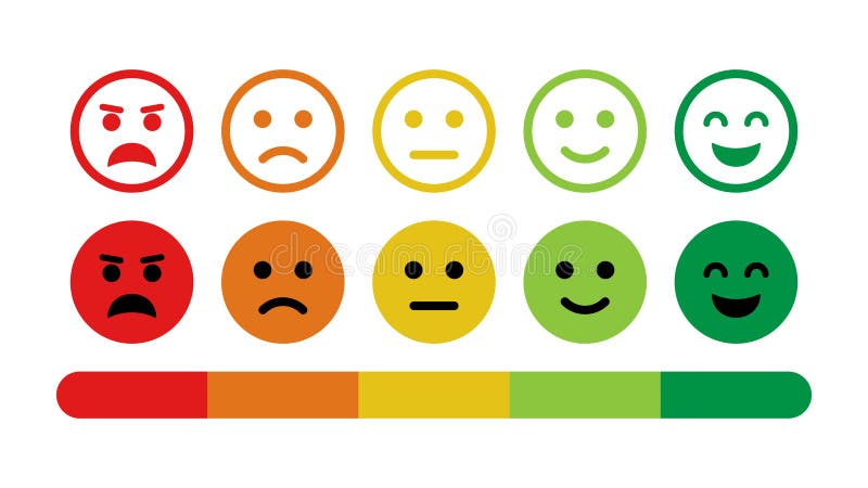 Feedback User Experience Level of Satisfaction Form Rating Emoji Stock ...