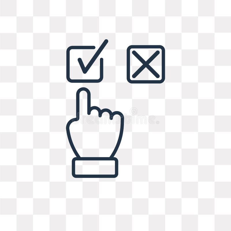 Feedback Vector Icon Isolated on Transparent Background, Linear Stock ...