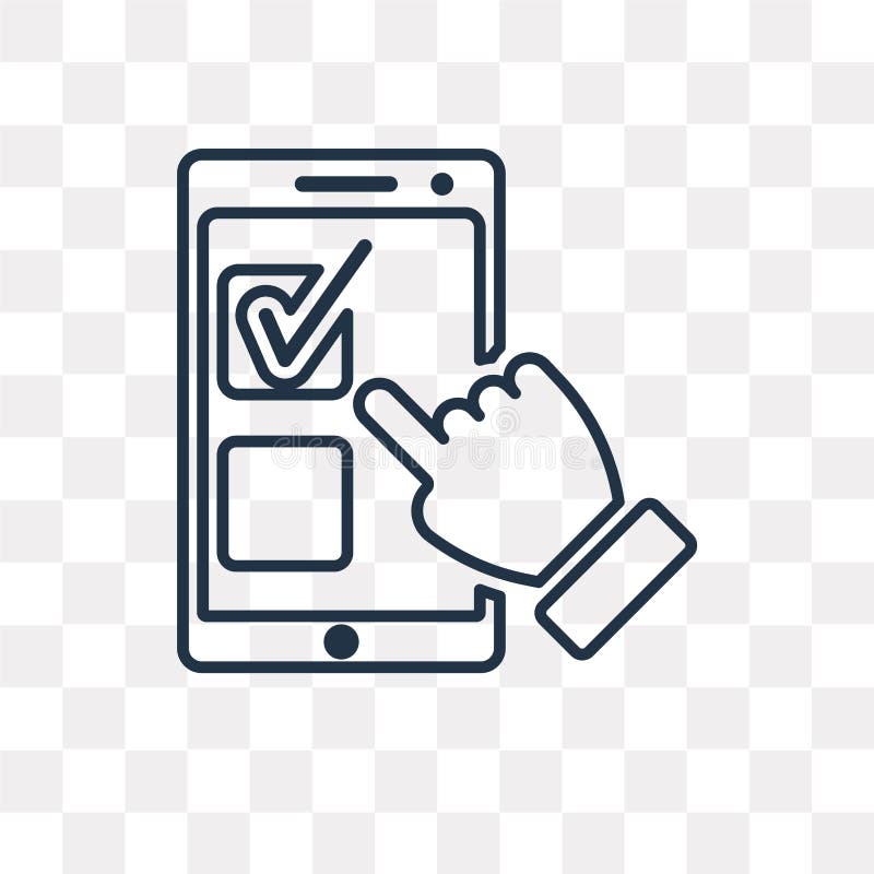 Feedback Vector Icon Isolated on Transparent Background, Linear Stock ...