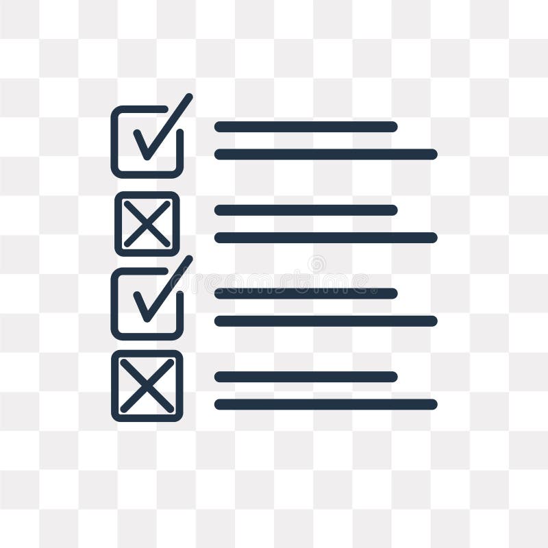 Feedback Vector Icon Isolated on Transparent Background, Linear Stock ...