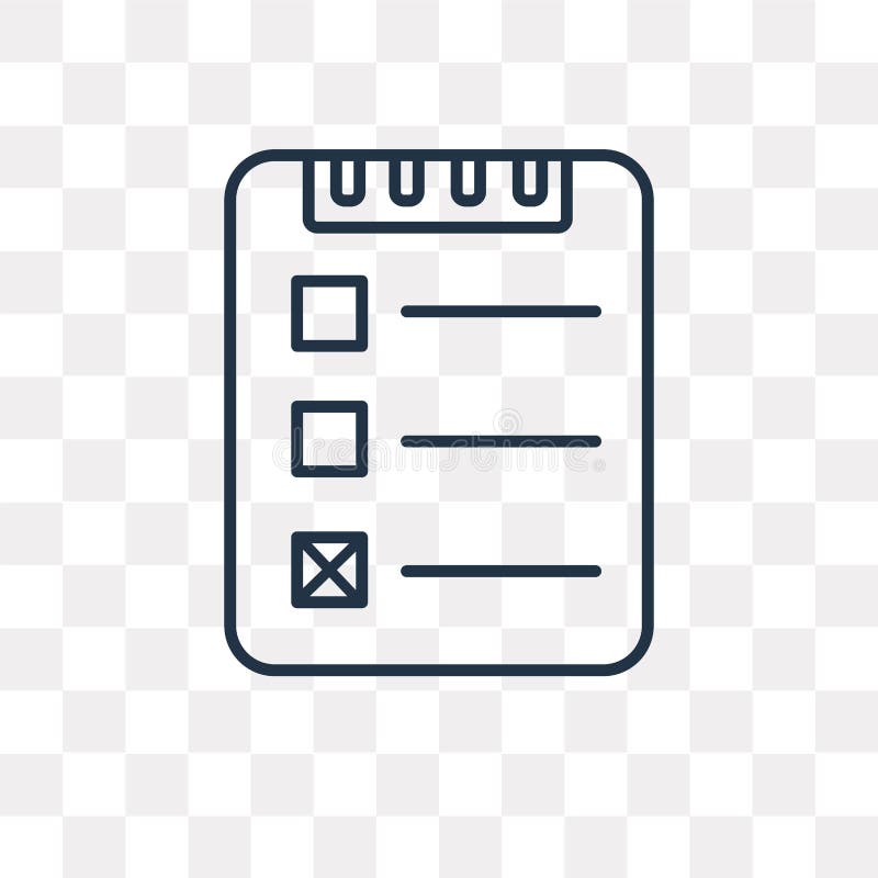 Feedback Vector Icon Isolated on Transparent Background, Linear Stock ...