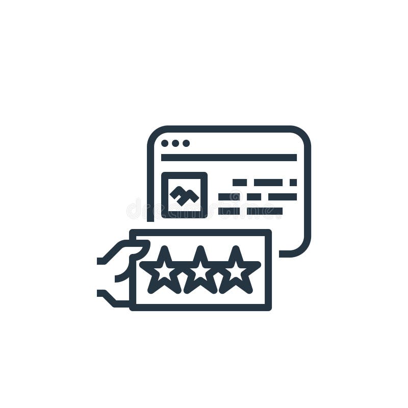 Feedback Vector Icon Isolated On White Background. Outline, Thin Line ...