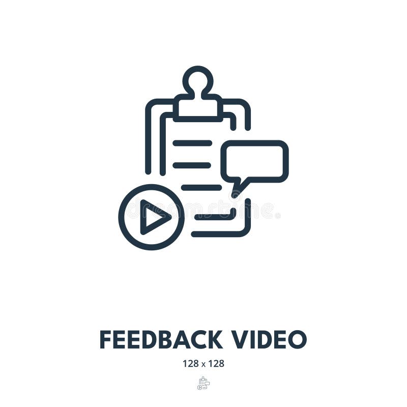 Customer Feedback Analysis Icon. Review, Rating, Opinion. Editable ...
