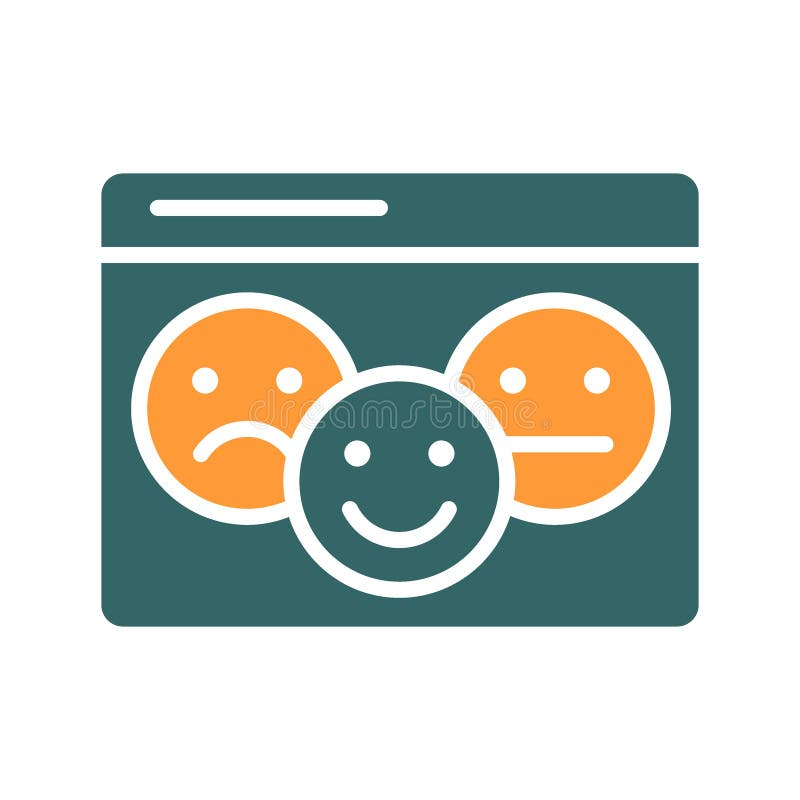 Feedback Web Page, Different Reviews Colored Icon. Positive ...