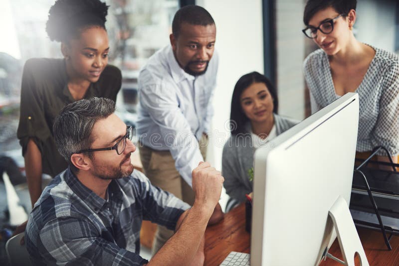 Feedback is always Welcome. High Angle Shot of a Group of ...