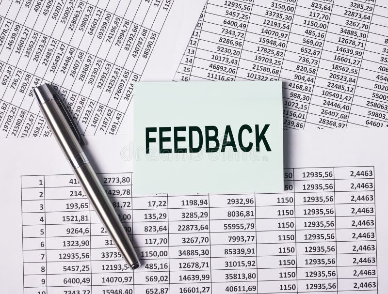 Feedback Word, Concept of Opinions, Good and Bad Assessment Stock Photo ...