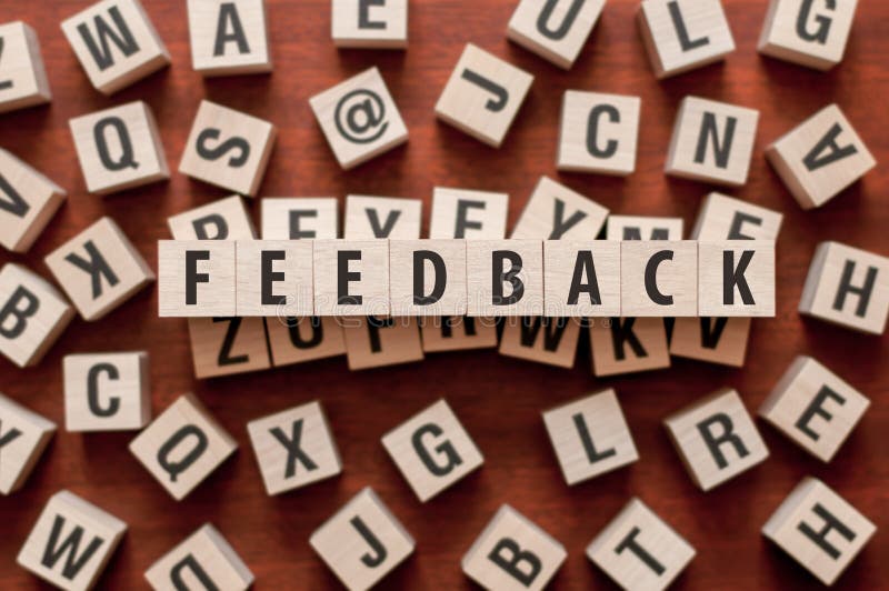 FEEDBACK Word Made with Building Blocks Stock Photo - Image of ... FEEDBACK Word Made with Building Blocks Stock Photo - Image of ...
